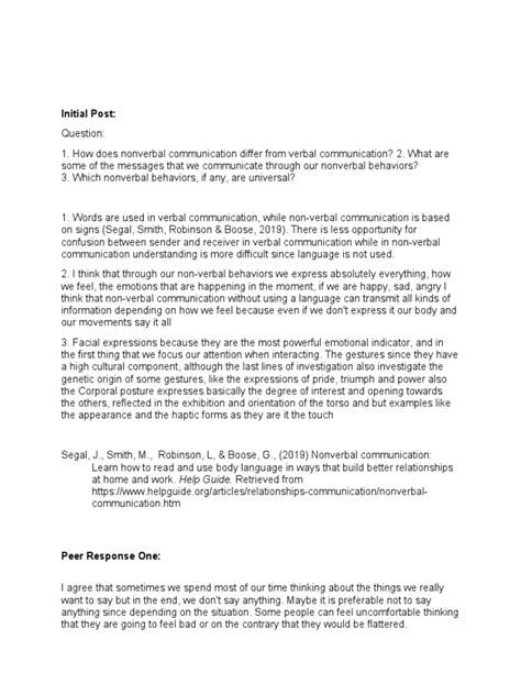 Image result for Example of a Discussion Post