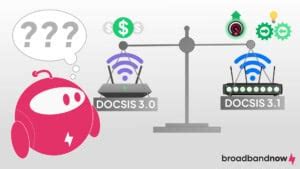 Image result for DOCSIS 3.0 vs 3.1 Modem