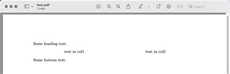 Image result for Two Columns in PDF Example