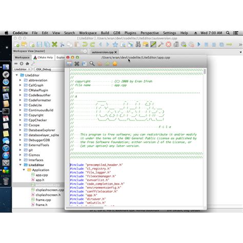 Image result for CodeLite GUI