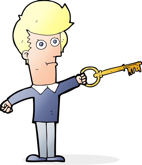 Image result for Man Finding Key Cartoon