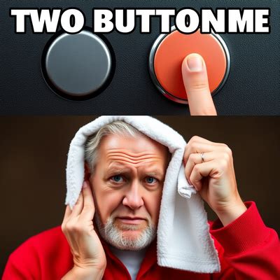Image result for Two Buttons Meme
