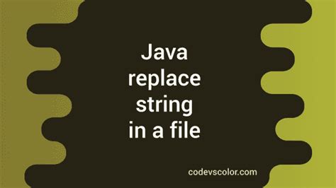 Image result for How to Replace Letter with in Java without Array
