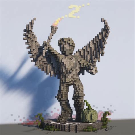 Image result for Small Simple Angel Statue Minecraft