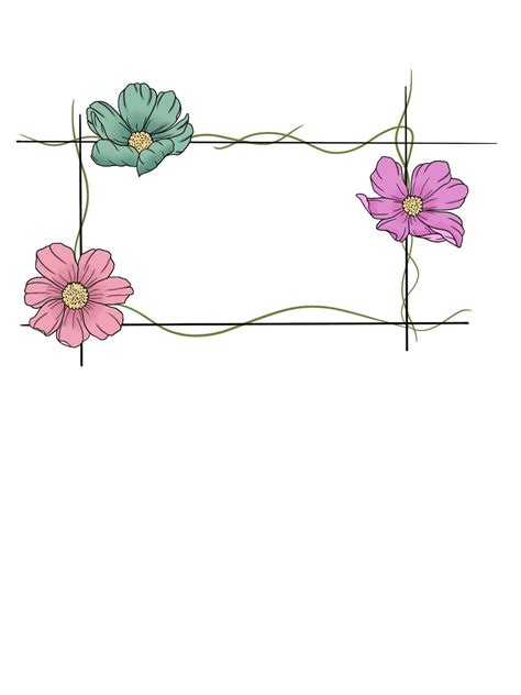 Image result for Spring Flower Border Paper