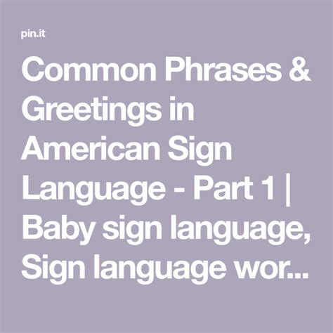 Image result for Sign Language Basic Greetings