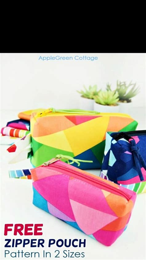 Image result for Boxed Zipper Pouch Pattern