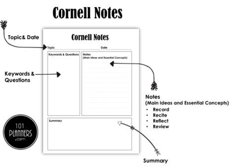 Image result for How T Write Cornell Notes