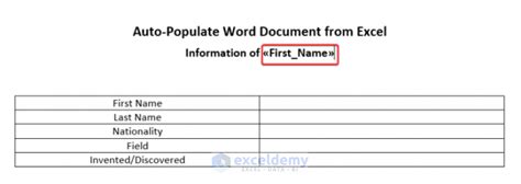 Image result for How to Auto Populate Text in Multiple Form Fields in Word