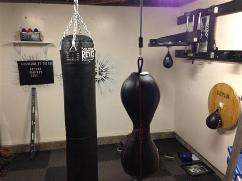 Image result for Homemade Boxing Gym