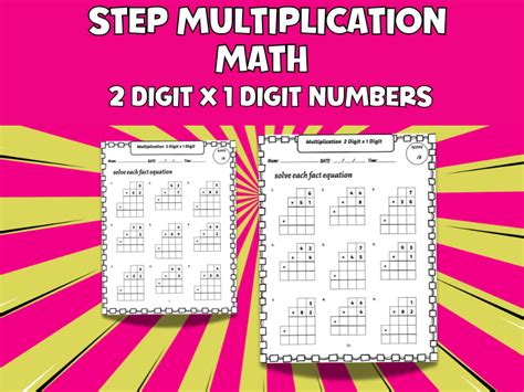 Image result for Step by Step 2 Digit Multiplication