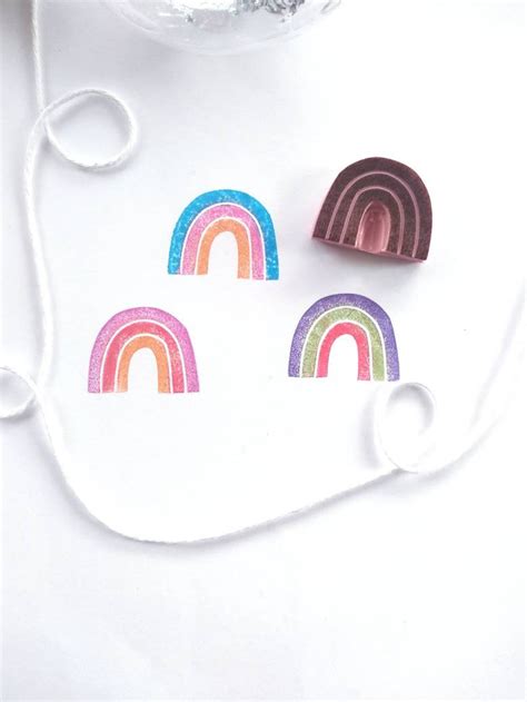 Image result for Rainbow Connection Rubber Stamp