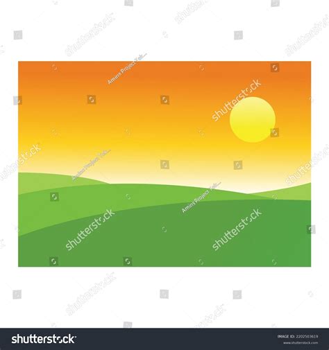 Natural Scenery Wallpaper Vector Illustration Stock Vector (Royalty ...