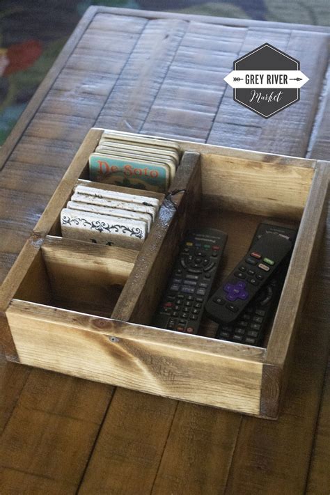 Image result for Wood Remote Control Storage Box
