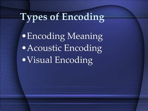 Image result for Encoding Information Example