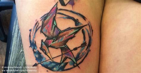 The Hunger Games' Mockingjay inspired tattoo together