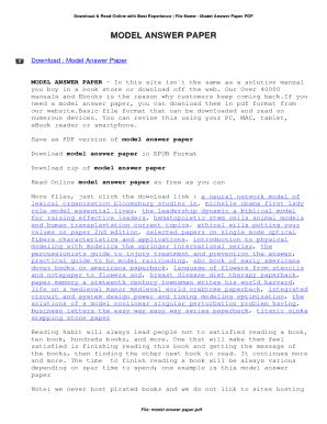 Image result for Model Answer Layout