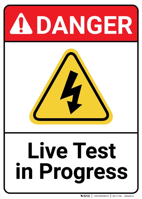Image result for Live Test Sign