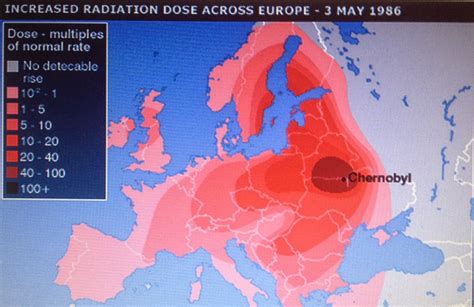 Image result for Chernobyl Radiation Map
