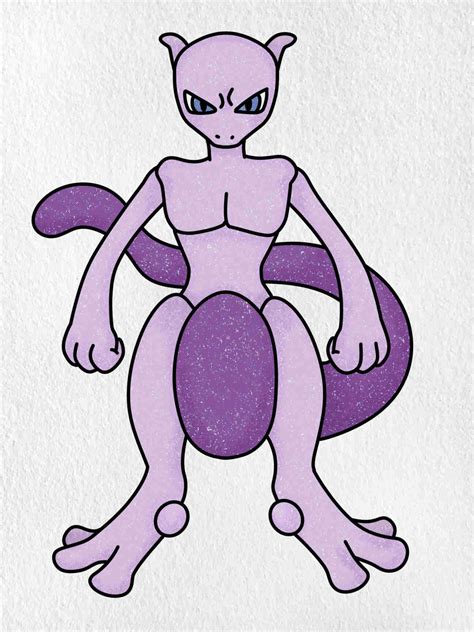 Image result for Draw Mewtwo Easy