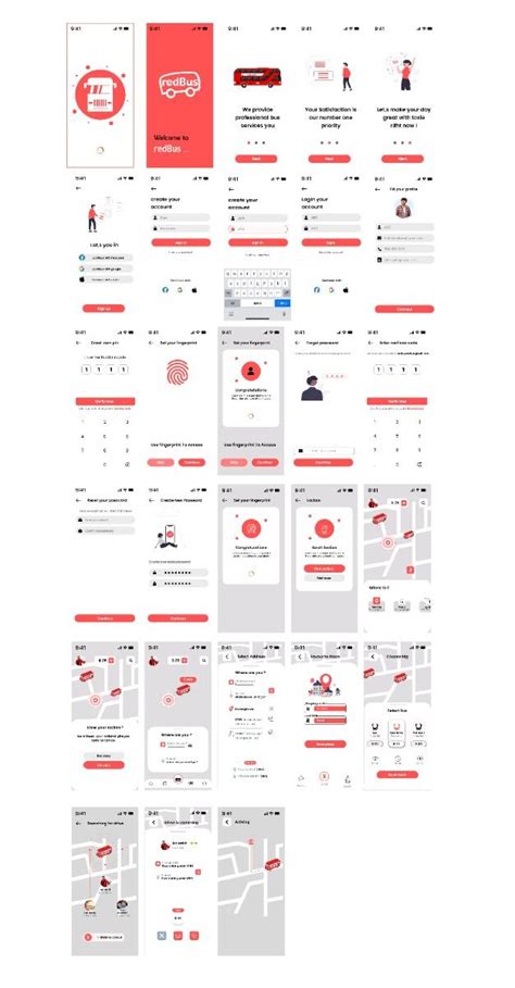 Image result for Red Bus App Interface
