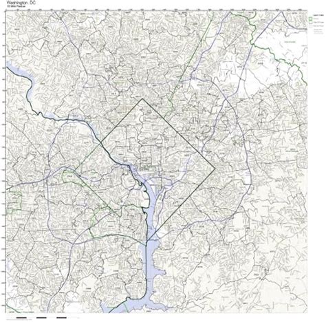 Image result for DC Zip Code Map