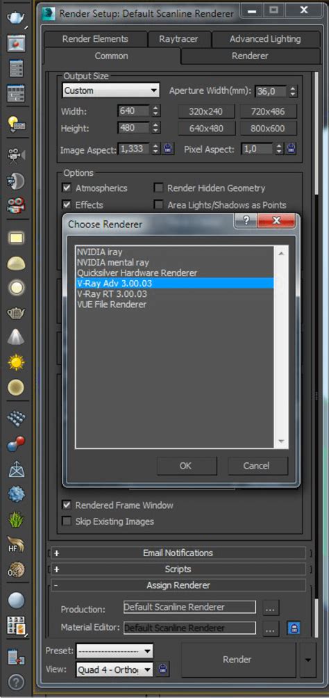 Image result for Vray Quick Render Setup