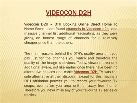 Image result for Diff TV for Video Con D2H