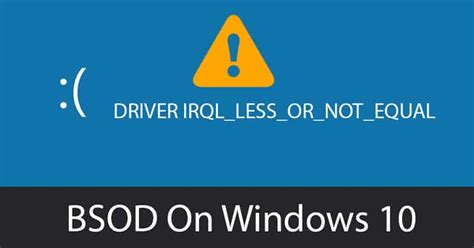 Image result for Driver IRQL Error