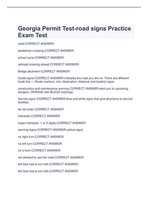 Image result for Georgia Permit Test