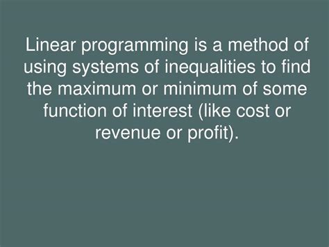 Image result for Linear Programming Inewuality