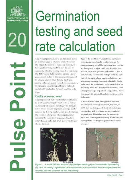 Image result for Following Seeding Rate Using Pure Seed Label