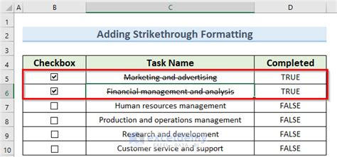 Image result for Excel Checkbox Formatting