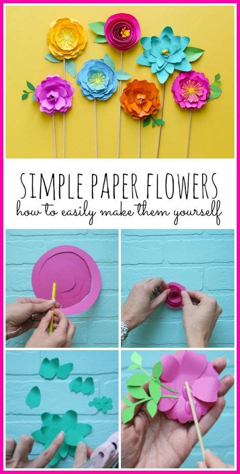 Image result for Construction Paper Flower Tutorial