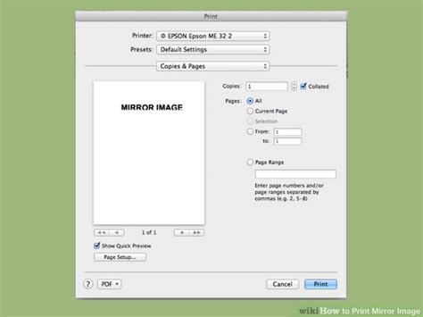 Image result for Mirror Image Printing On This Computer