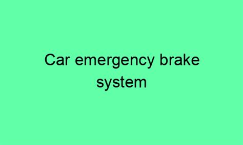 Image result for Auto Brake System