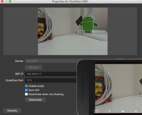 Image result for How to Add Android Phone Camera to OBS