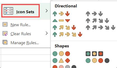 Image result for Excel Conditional Formatting Icon Sets
