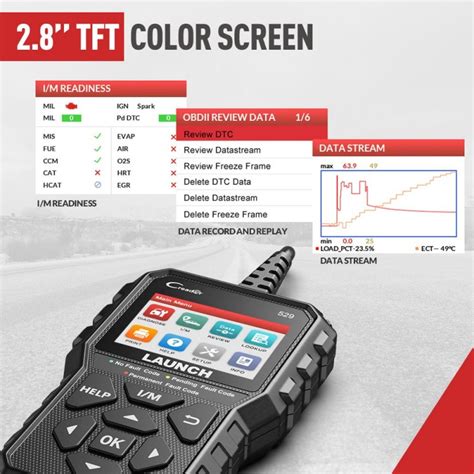 Image result for Launch OBD Scanner Creader Chart