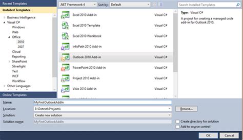 Image result for Visual Studio Outlook Add-In
