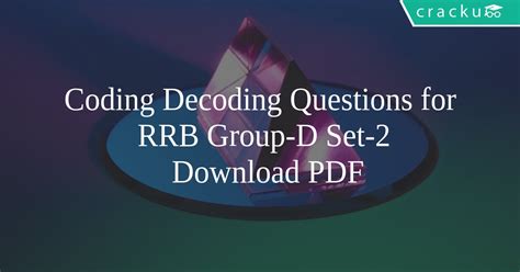 Image result for RRB Group C Coding/Decoding One Srot
