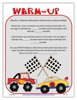 Image result for Least Common Multiple Lesson Plan
