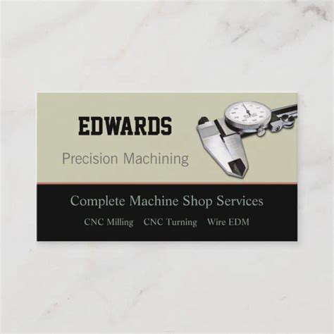 Machine Shop Business Card | Zazzle