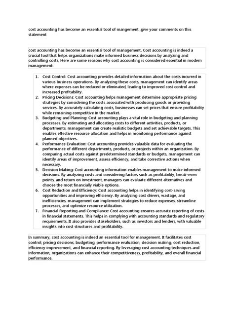 Image result for Cost Control Accounting Questions