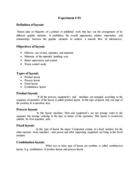 Image result for Lab Recipe Layout