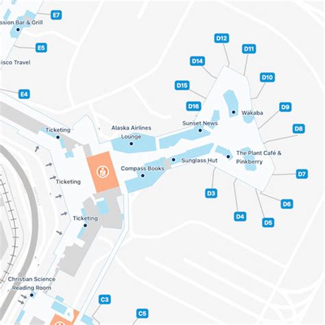 Image result for SFO Terminal 2 Map