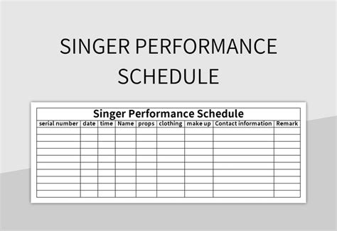 Image result for Example Rapper Schedule