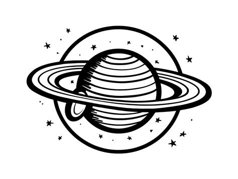 Image result for Saturn Drawing Easy Coloring