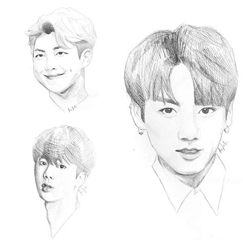 Image result for Jimin Drawing Tutorial