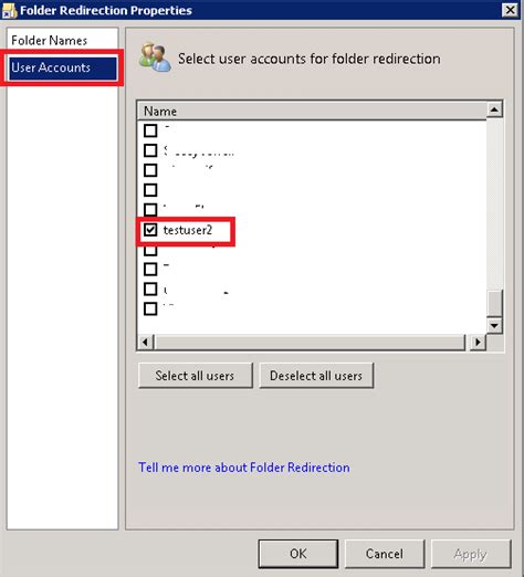 Image result for Folder Redirection Redirect Setup